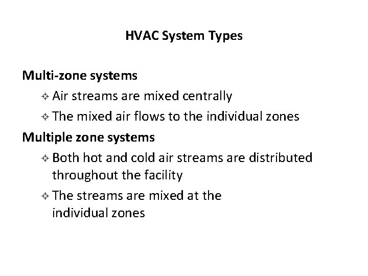 Introduction to Energy Management WeekLesson 7 HVAC System