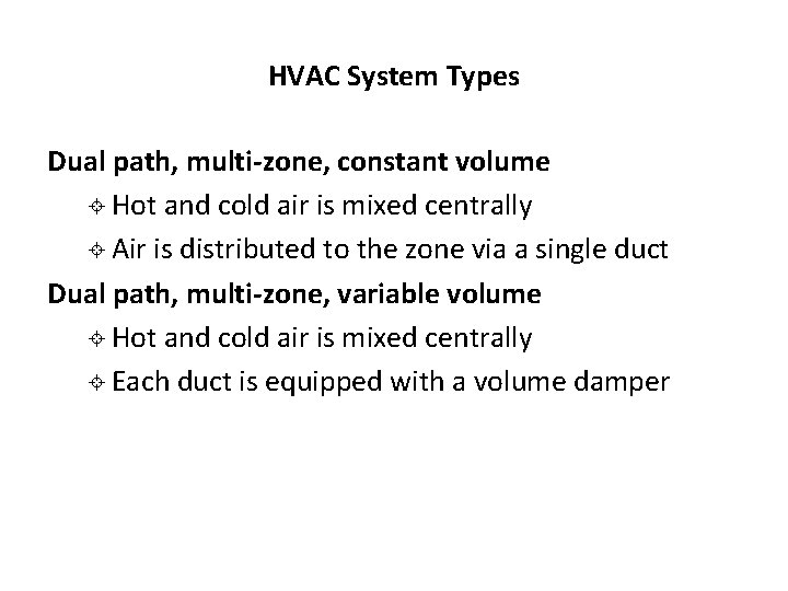 Introduction to Energy Management WeekLesson 7 HVAC System