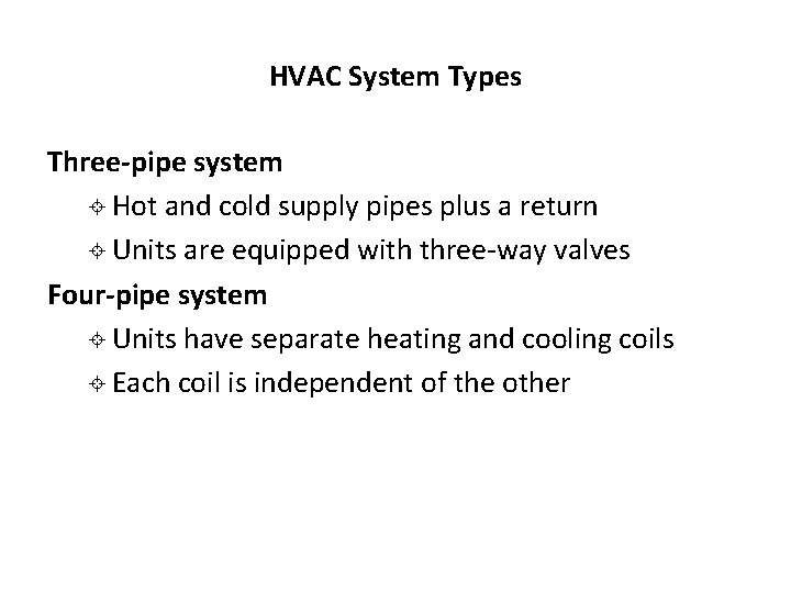 Introduction to Energy Management WeekLesson 7 HVAC System