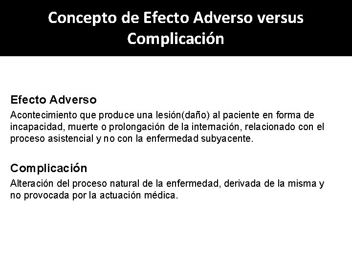 OBJETIVOS PARA LA SEGURIDAD DEL PACIENTENDER LA DISCIPLINA