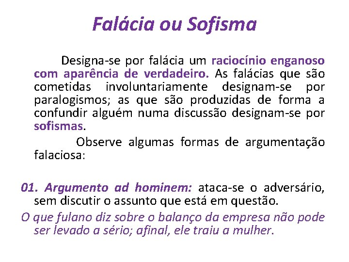 Tipos de Raciocnio Retrica Silogismo deduo Induo Falcia