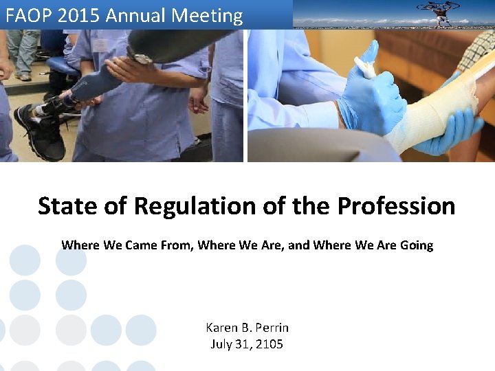 FAOP 2015 Annual Meeting State of Regulation of