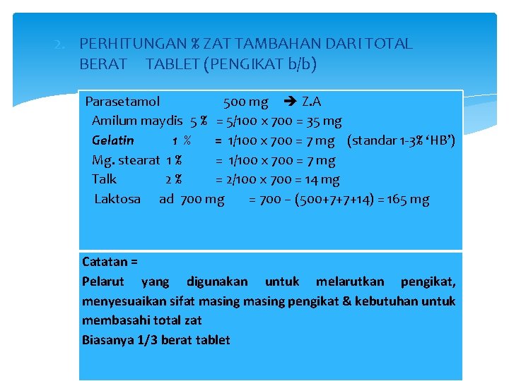TEKNOLOGI SEDIAAN SOLID TABLET FORMULA TABLET 1 ZAT