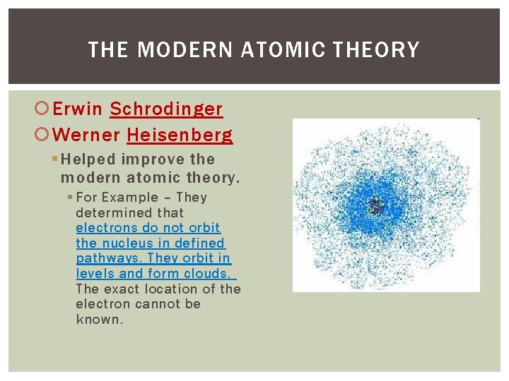 ATOMIC HISTORY How do we know all this