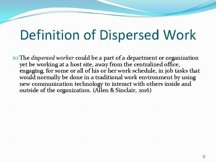 Leading Dispersed Team Members Sharlene Allen Milton Ed