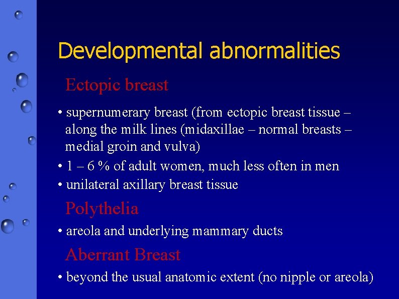 Pathology of the breast normal anatomy physiologic changes