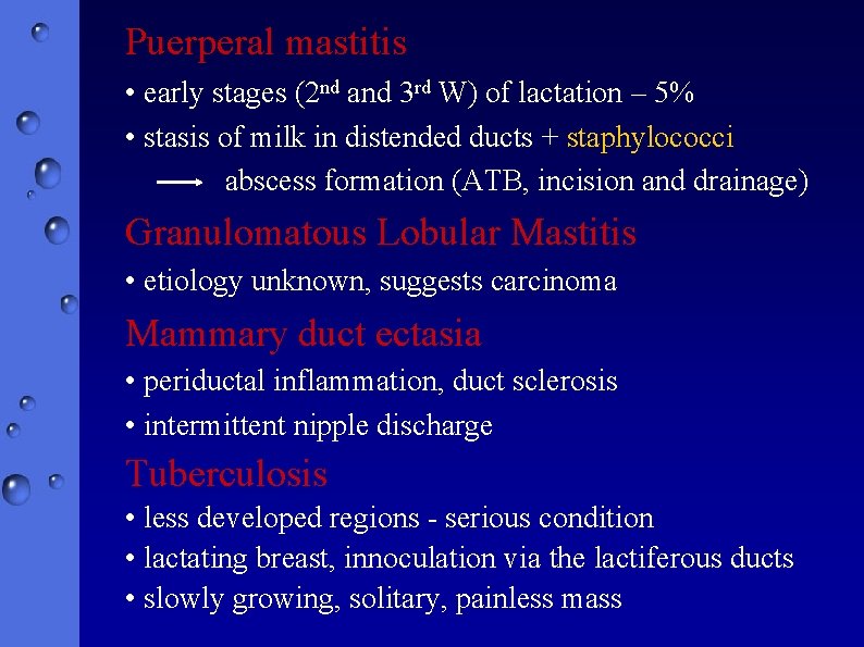 Pathology of the breast normal anatomy physiologic changes