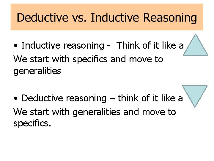 A Closer Look At Inductive Vs Deductive Reasoning