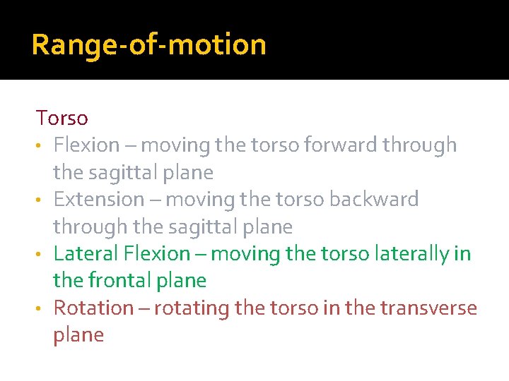 Ch 9 Thorax and Abdomen Athletic Training Objectives