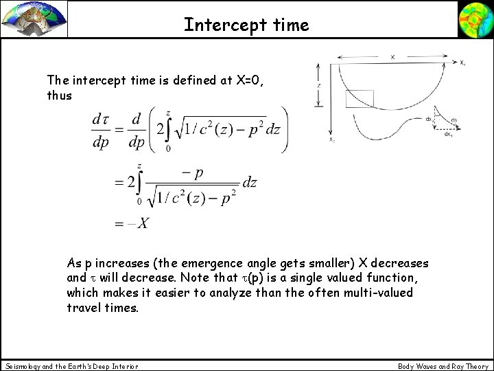 Body Waves and Ray Theory Ray theory basic