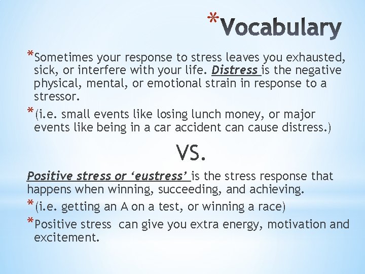 STRESS MANAGEMENT DO NOW Write a short paragraph