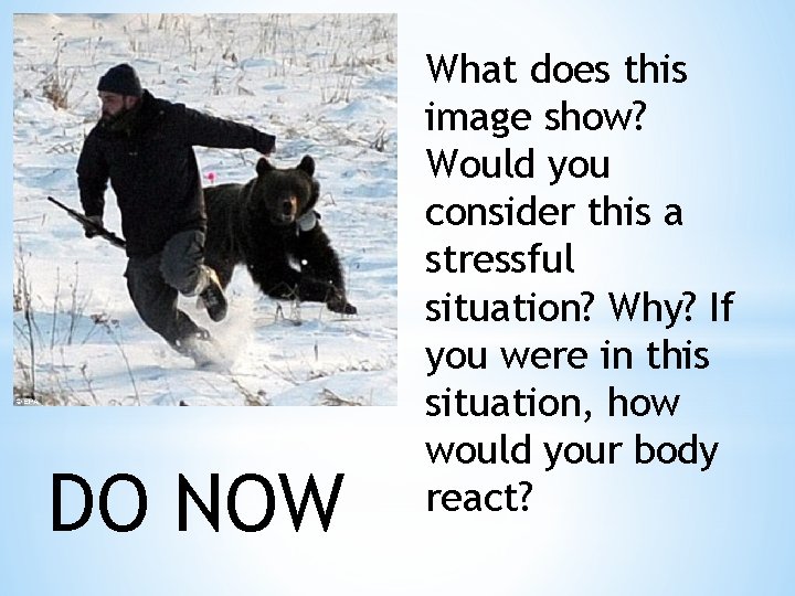 STRESS MANAGEMENT DO NOW Write a short paragraph