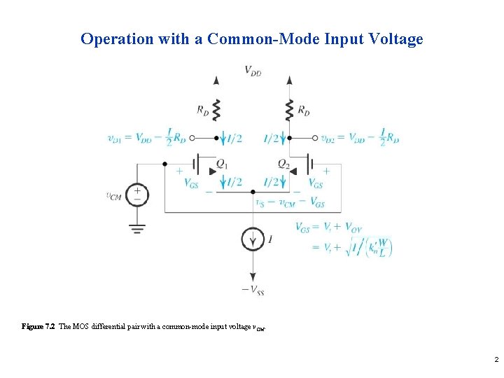 Nmos input differential amplifier calculator