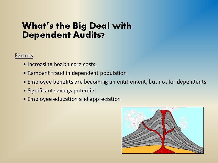 Dependent Verification Audits What Why How When The