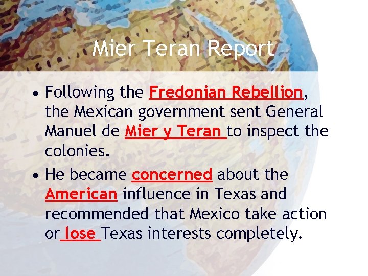 The Road to Revolution Texas Under Mexicos Rule