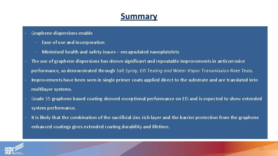 Graphene in Protective Coatings Adrian Potts Lynn Chikosha