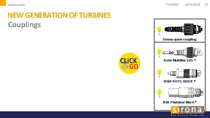 SIRONA COM TURBINES NEW GENERATION OF TURBINES THE