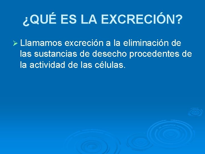 EL SISTEMA URINARIO Y LA EXCRECIN QU ES