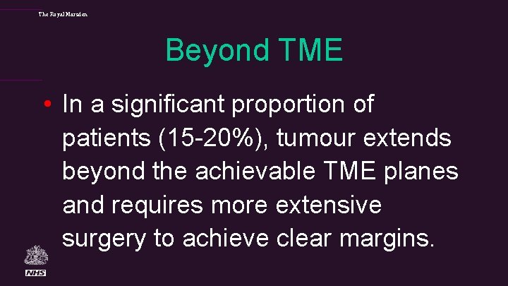 Beyond TME why do an exenteration Gina Brown