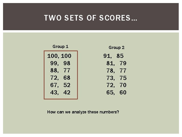 Everything You Wanted to Know about Statistics but