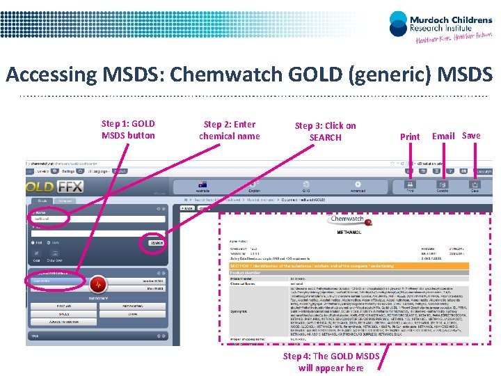 Chemwatch FFX Gold General Wet Lab User Guide