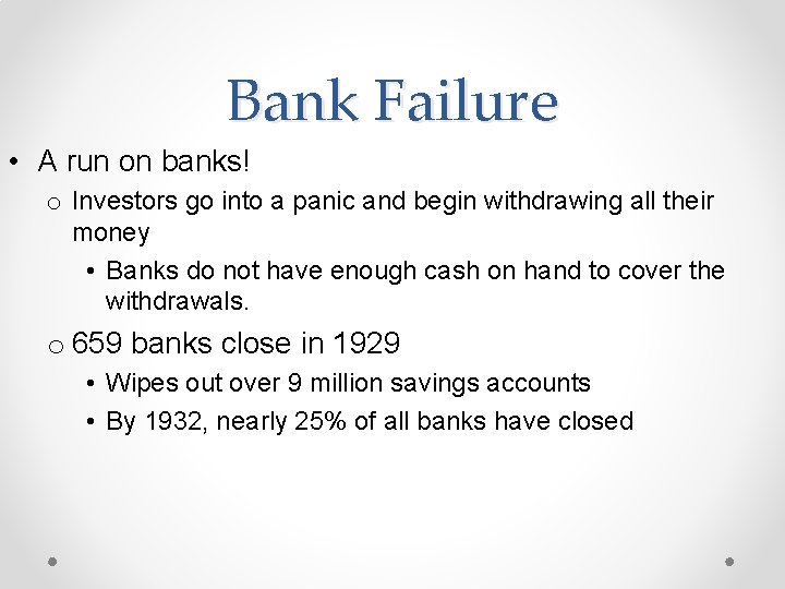 The Great Depression Economy in the 1920s Government
