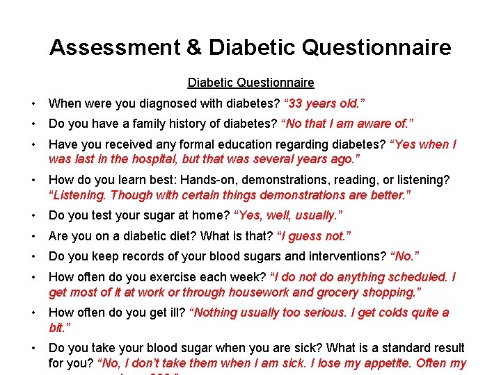 Healthy Individual Presentation By Jeff Hershberger Patient Profile