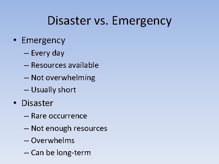DISASTER PREPAREDNESS MARKET ASSURANCE Randall J Davis BBA