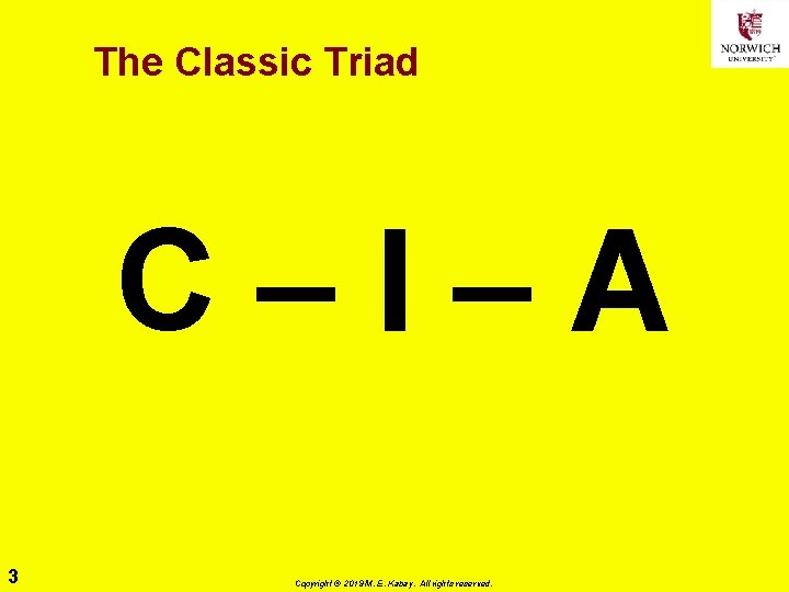 The Parkerian Hexad CSH 6 Chapter 3 Toward