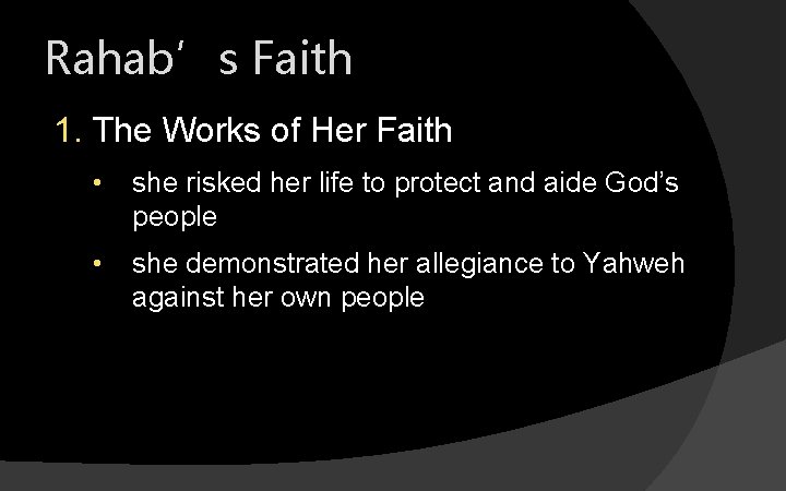 Inheriting the Land of Promise JOSHUA Rahab and