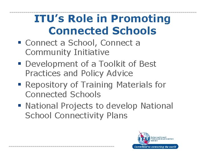 Connecting Schools Global Challenges and Solutions EDICT 2010