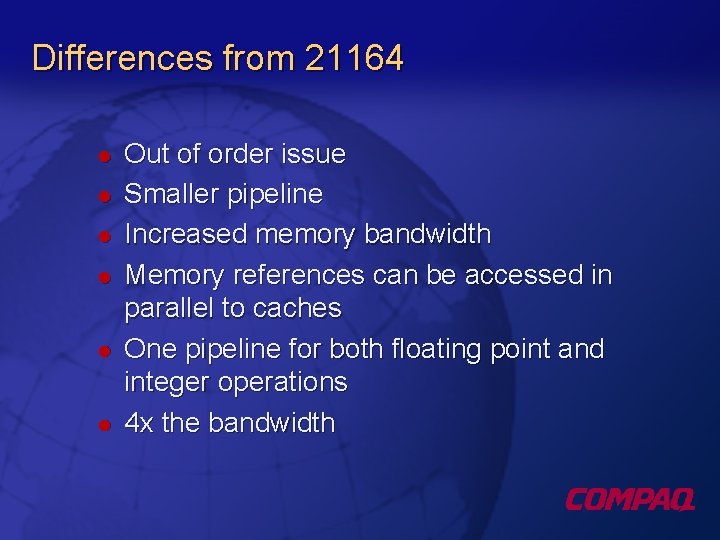 ALPHA 21264 Introduction I Stream Dharmesh Parikh System