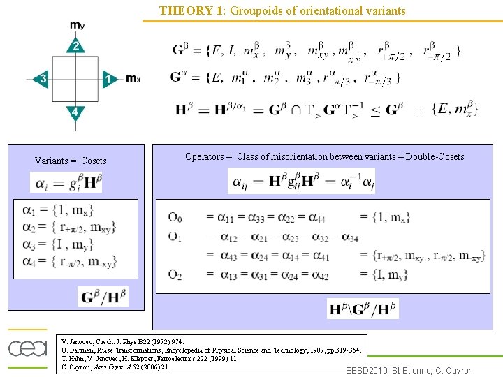 Crystallographic reconstruction methods to study phase transformations by