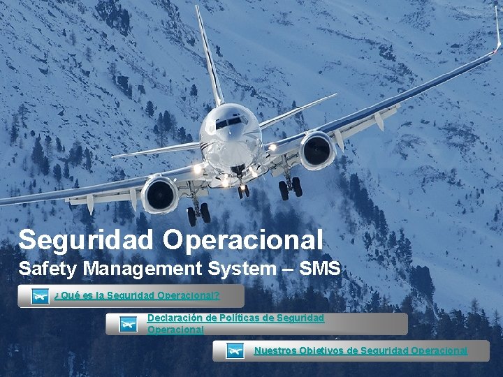 Seguridad Operacional Safety Management System SMS Qu es