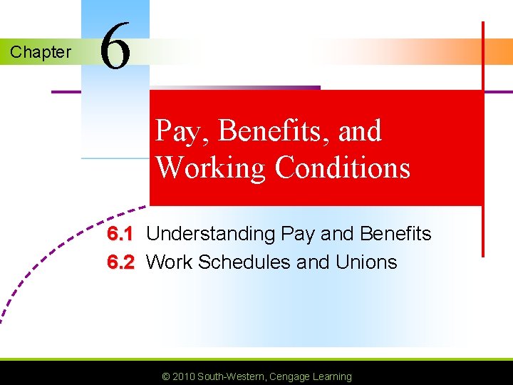 Chapter 6 Pay Benefits and Working Conditions 6