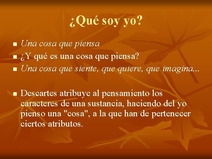 Descartes y la subjetividad El anlisis del yo