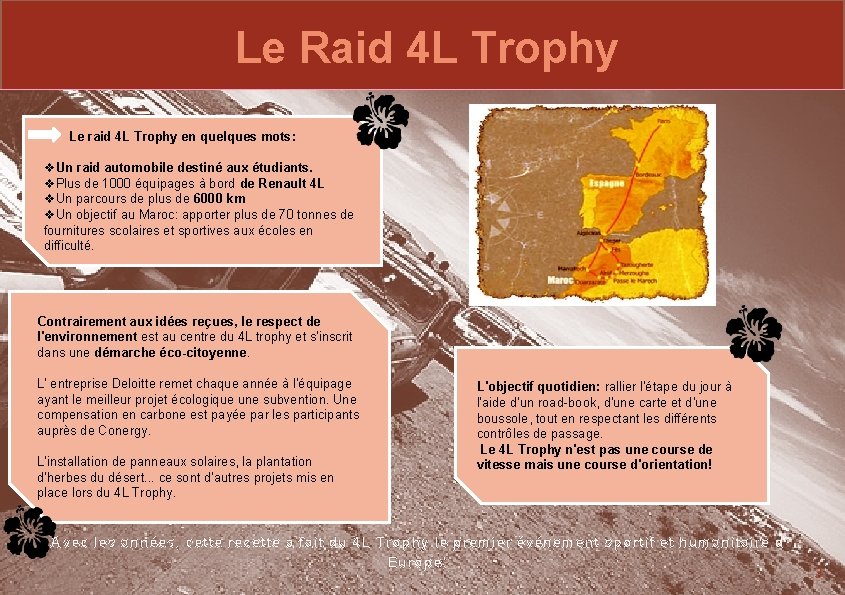 DOSSIER DE SPONSORING 1 Sommaire Le raid Un