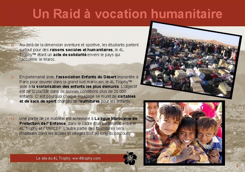 DOSSIER DE SPONSORING 1 Sommaire Le raid Un