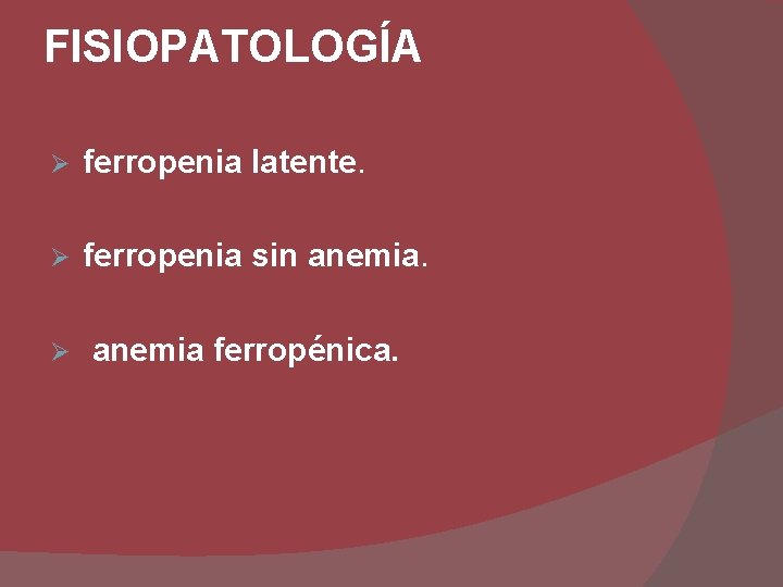 Anemia ferropenica INTRODUCCION El dficit de hierro es