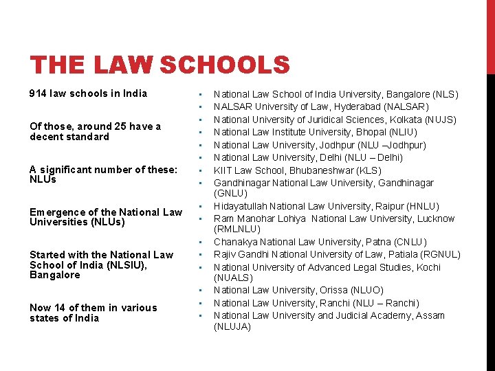 STUDYING LAW AN IDIA PRESENTATION WHY STUDY LAW
