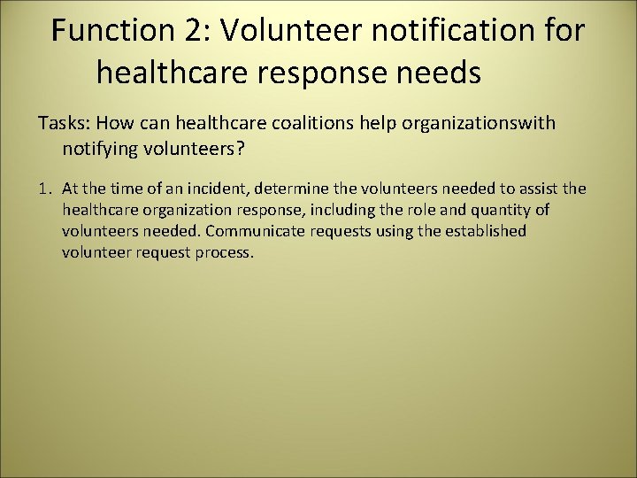 Capability Cliff Notes Series PHEP Capability 15Volunteer Management