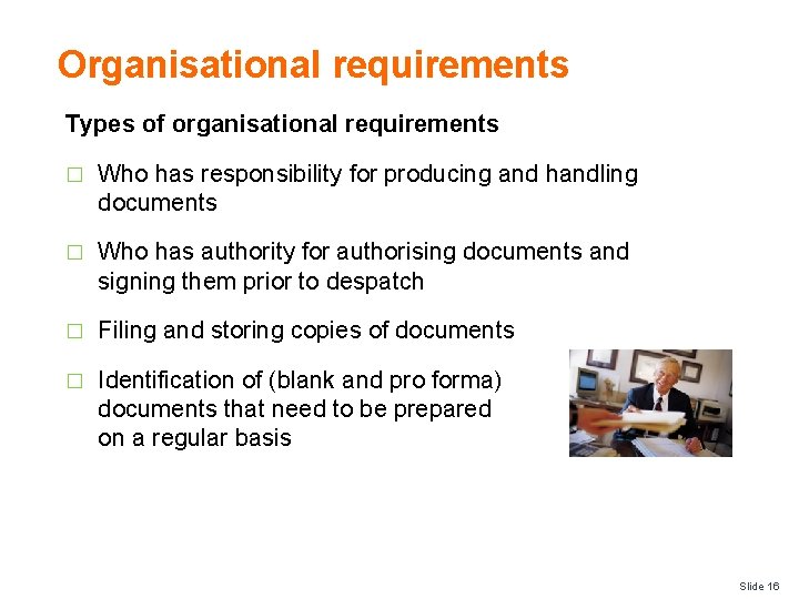 MAINTAIN A PAPERBASED FILING AND RETRIEVAL SYSTEM D