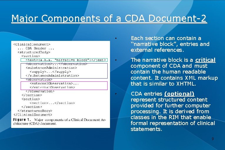 HL 7 Clinical Document Architecture Release 2 Haitham