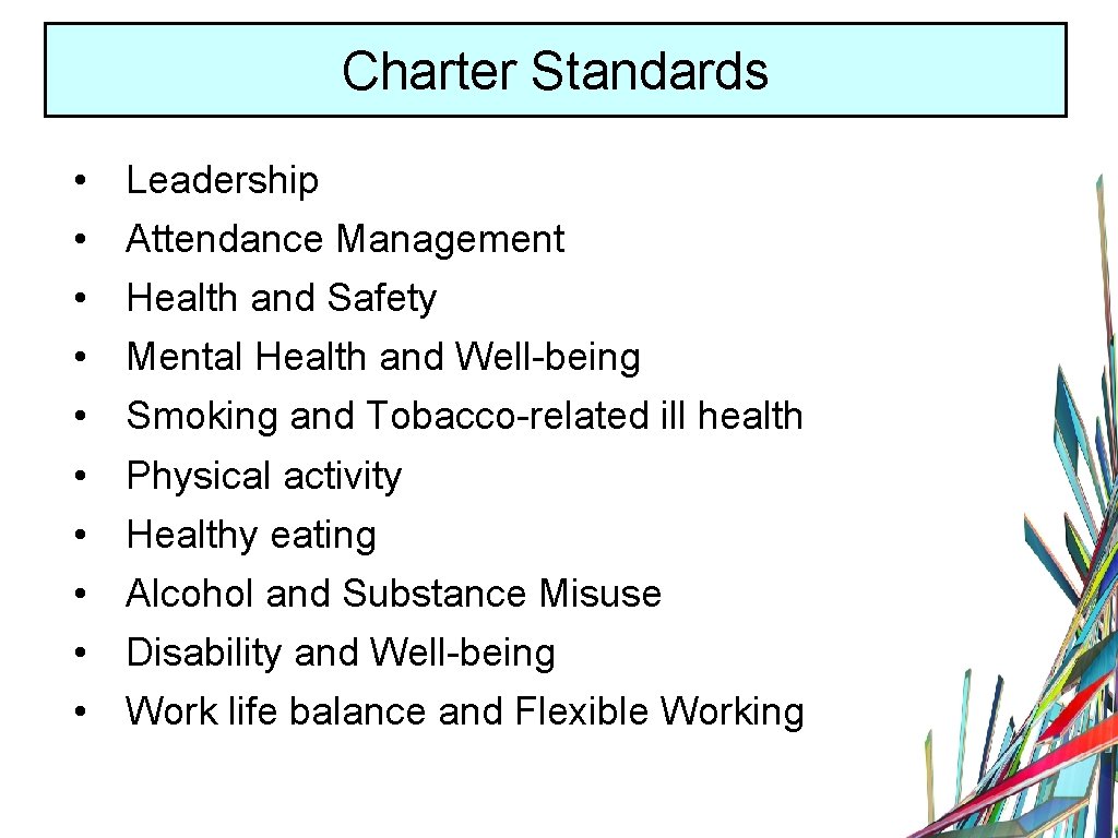 Workplace Well being Charter Sharon Lindop Coventry City