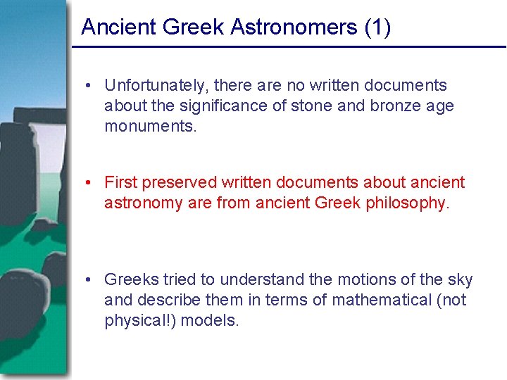 Chapter 4 The Origin of Modern Astronomy Guidepost