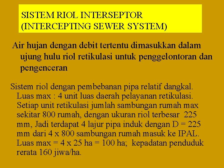 SISTEM PENGELOLAAN LIMBAH CAIR KML 203 Pengelolaan Limbah