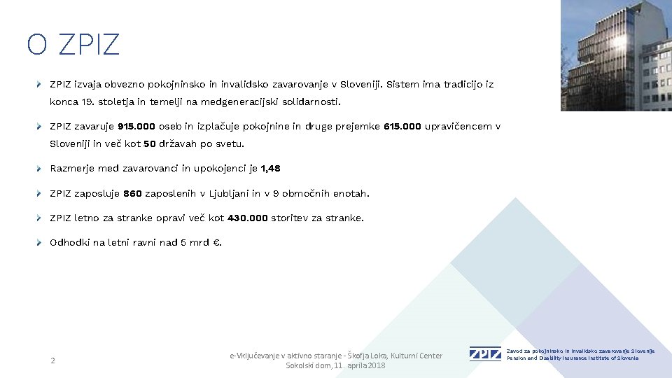 Zavod za pokojninsko in invalidsko zavarovanje Slovenije Pension