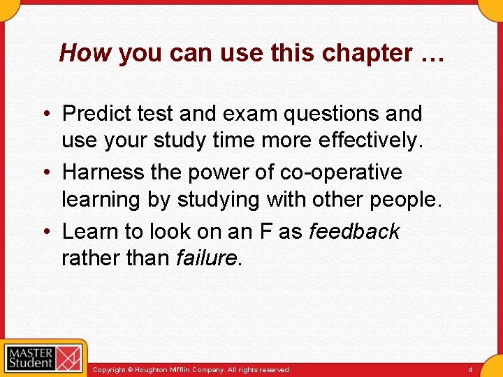 Chapter Six Tests Master Student Map Why this