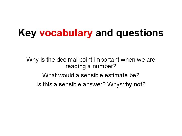 Year 5 Summer Block 1 Decimals Adding decimals