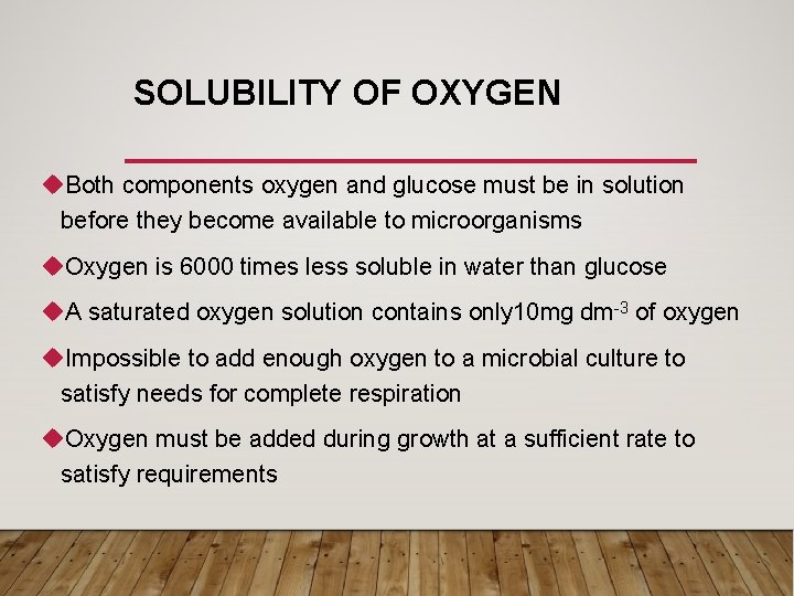 BIOREACTORS CONTENTS 1 Introduction 2 O 2 uptake